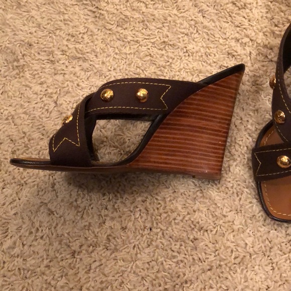 Louis Vuitton | Shoes | Louis Vuitton Wedges | Poshmark